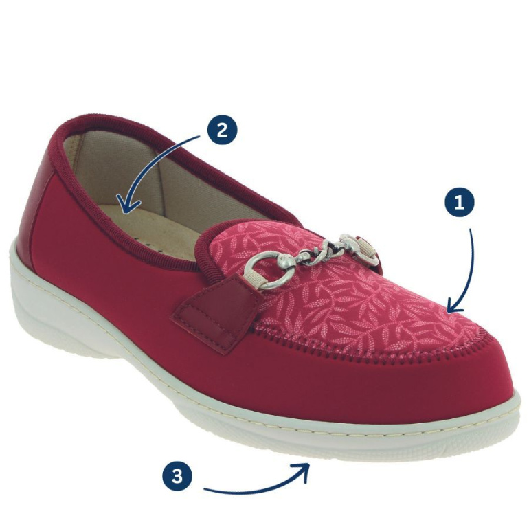 Chaussure thérapeutique Magik D'été-Rouge | Podowell